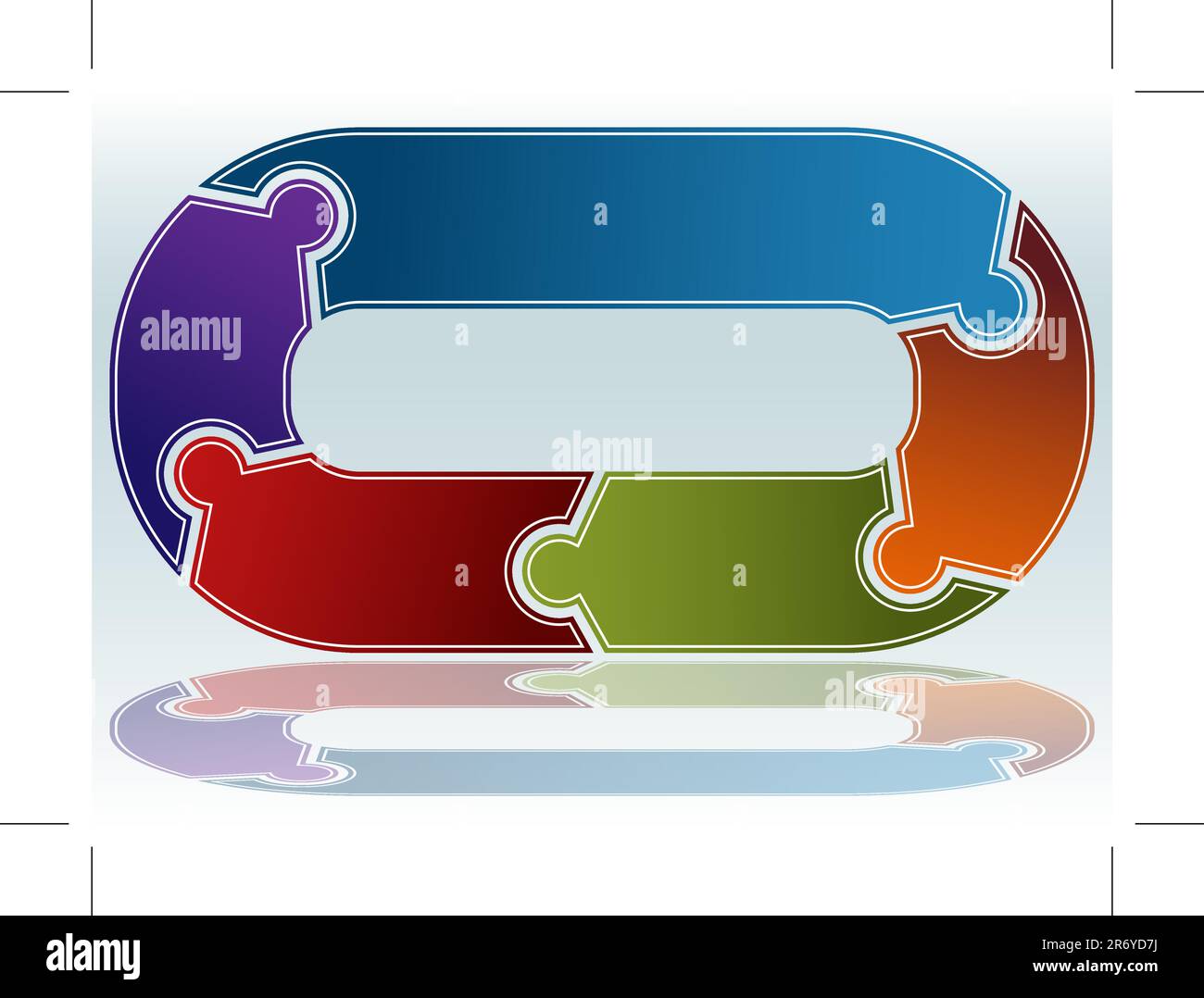 An image of a Puzzle Arrow Graph Stock Vector Image & Art - Alamy