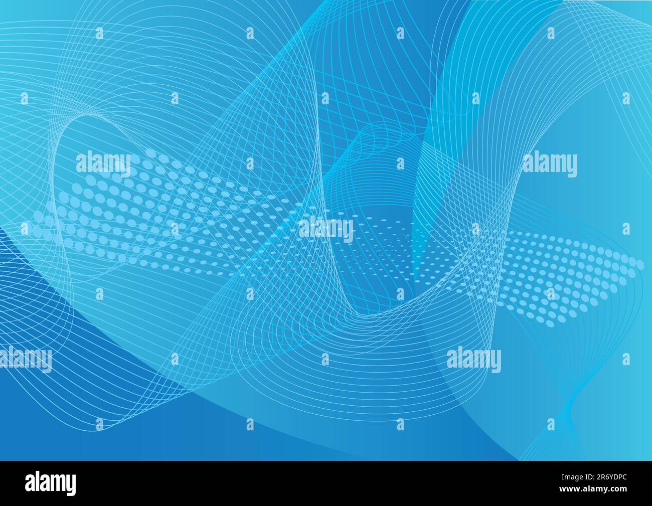 Blue line art and halftone background vector illustration Stock Vector ...