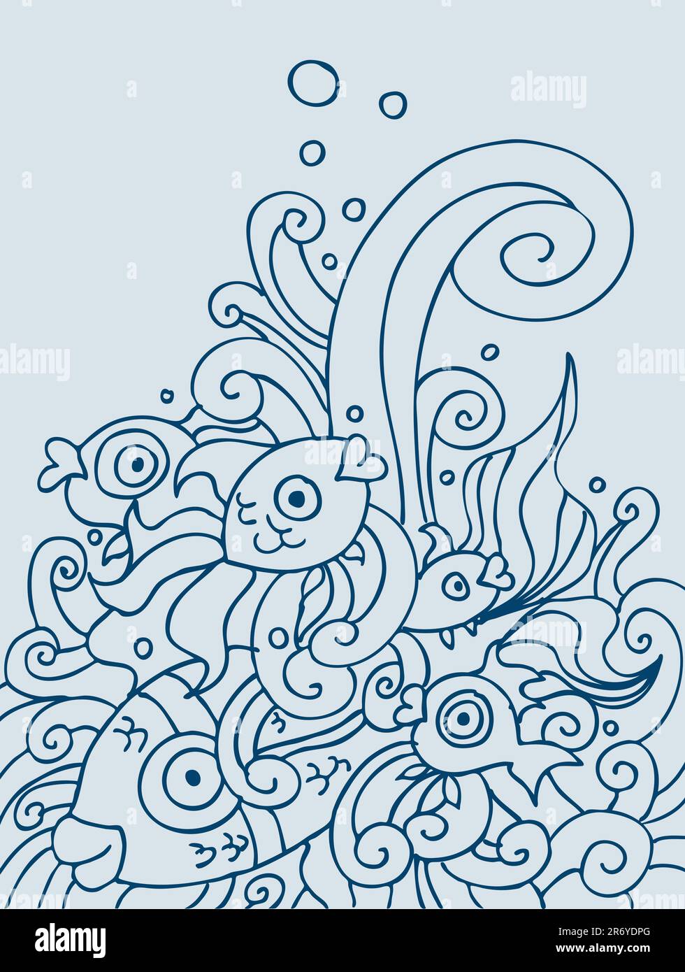 Sea pen underwater Stock Vector Images - Alamy