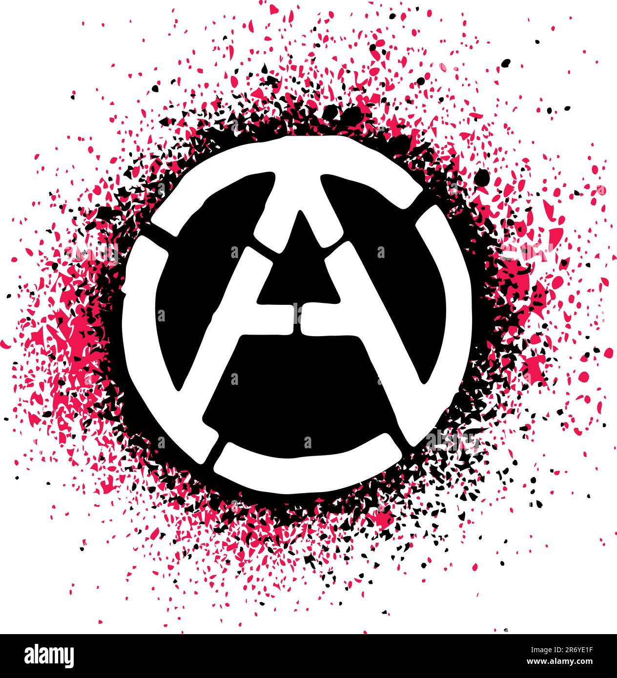 Anarchy symbol icon vector illustration Stock Vector Image & Art - Alamy