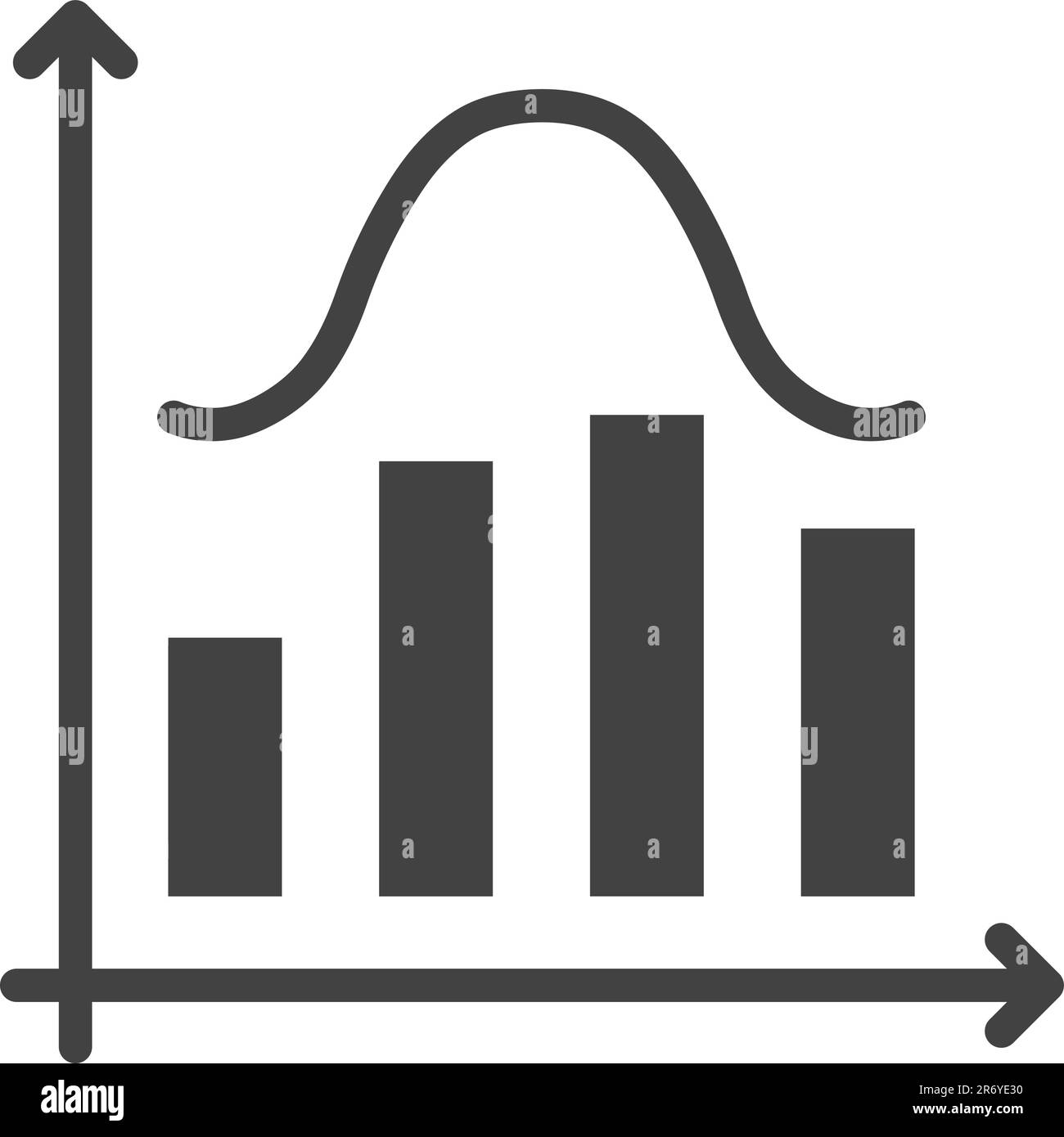 Histogram icon vector image Stock Vector Image & Art - Alamy