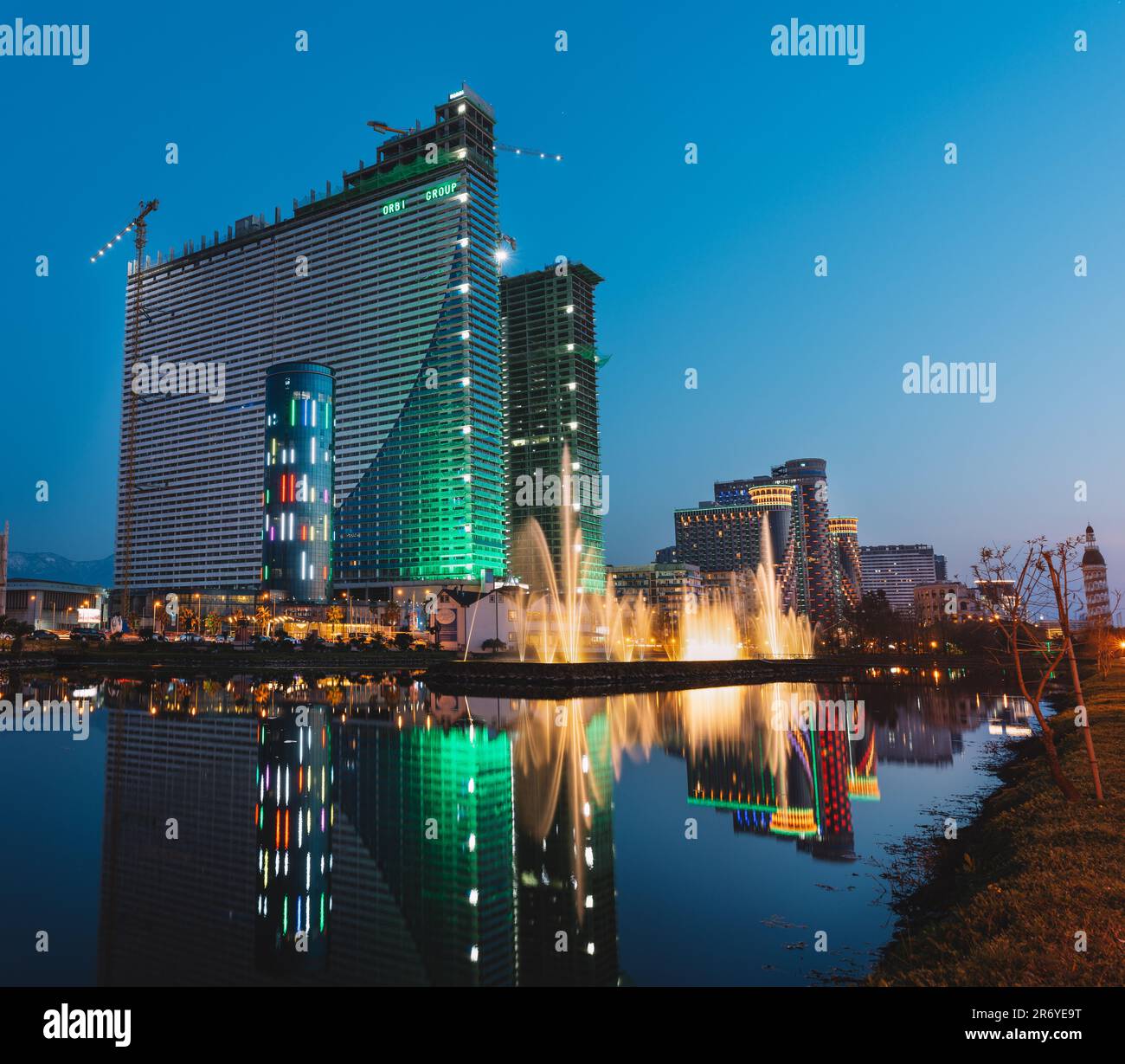 Architecture of the seaside city Stock Photo - Alamy