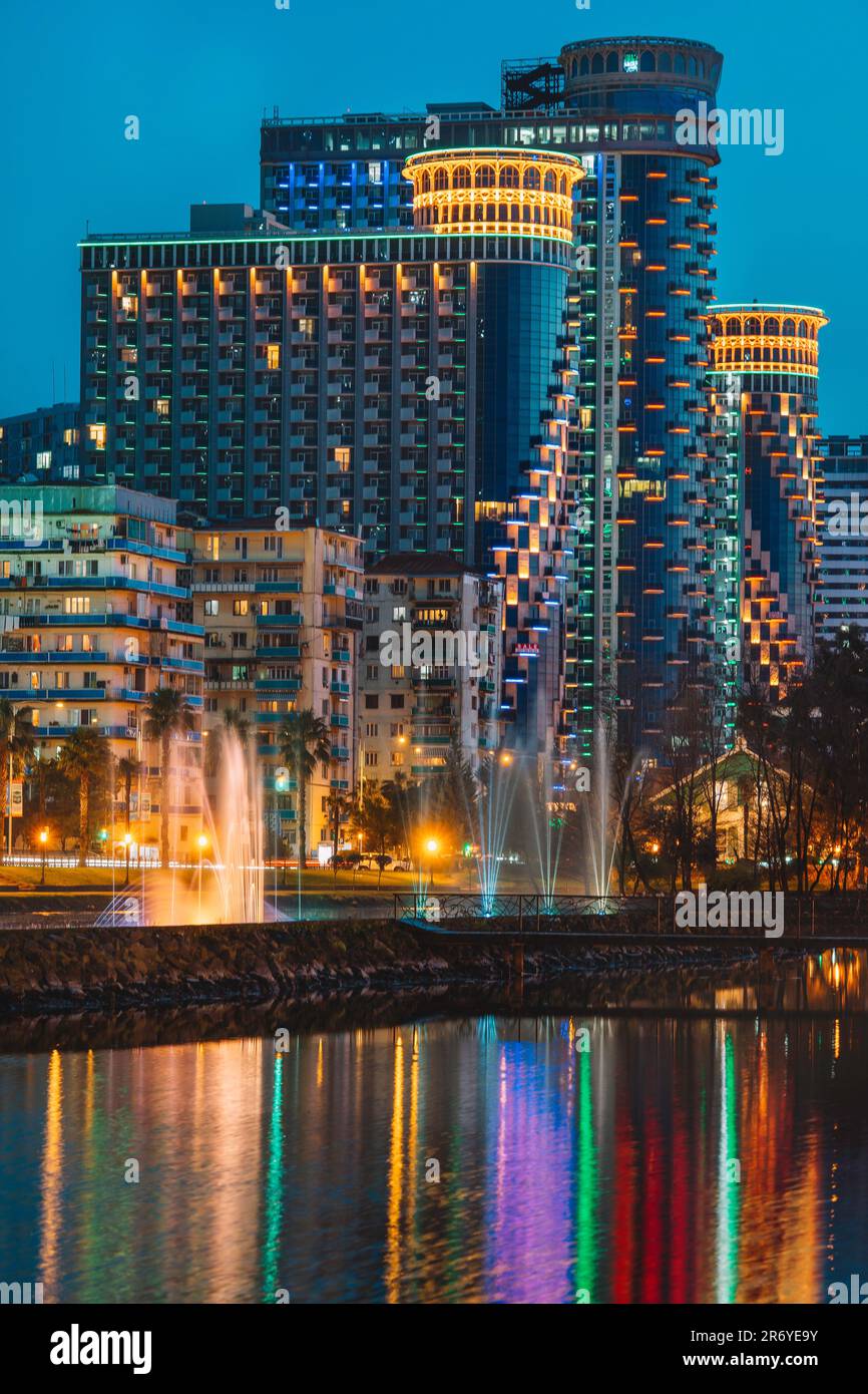 Architecture of the seaside city Stock Photo - Alamy
