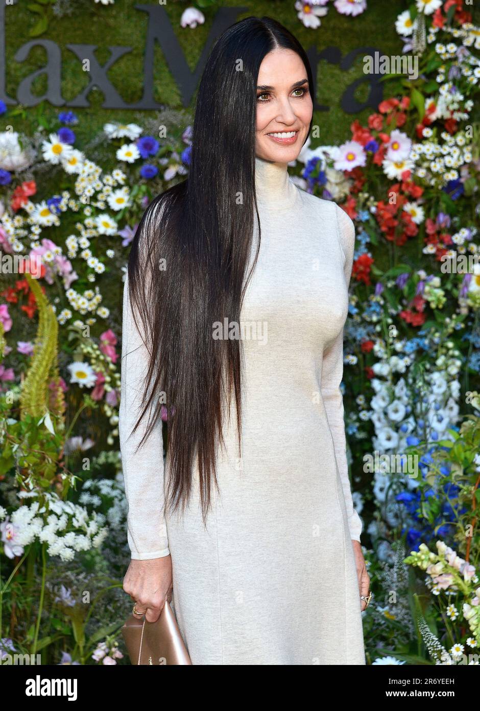 Stockholm, Sweden. 11th June, 2023. Demi Moore arrives at Max Mara's ...