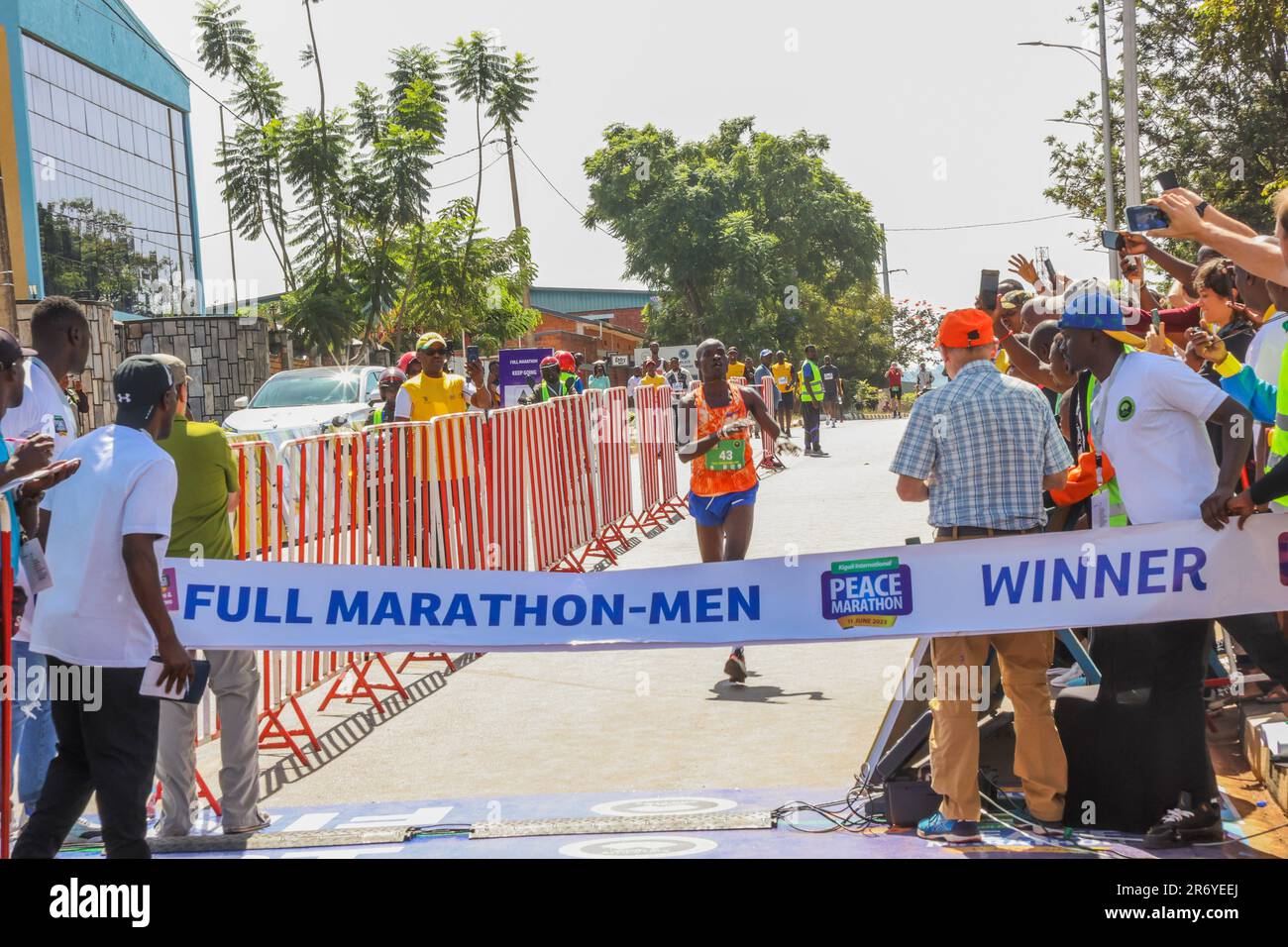 Kigali, Rwanda. 11th June, 2023. Kenya's George Nyamori Onyancha ...