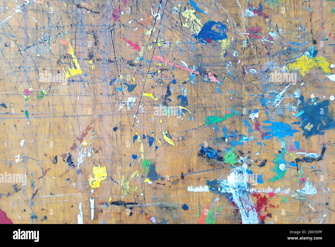 old damaged color wooden texture as nice background Stock Photo - Alamy