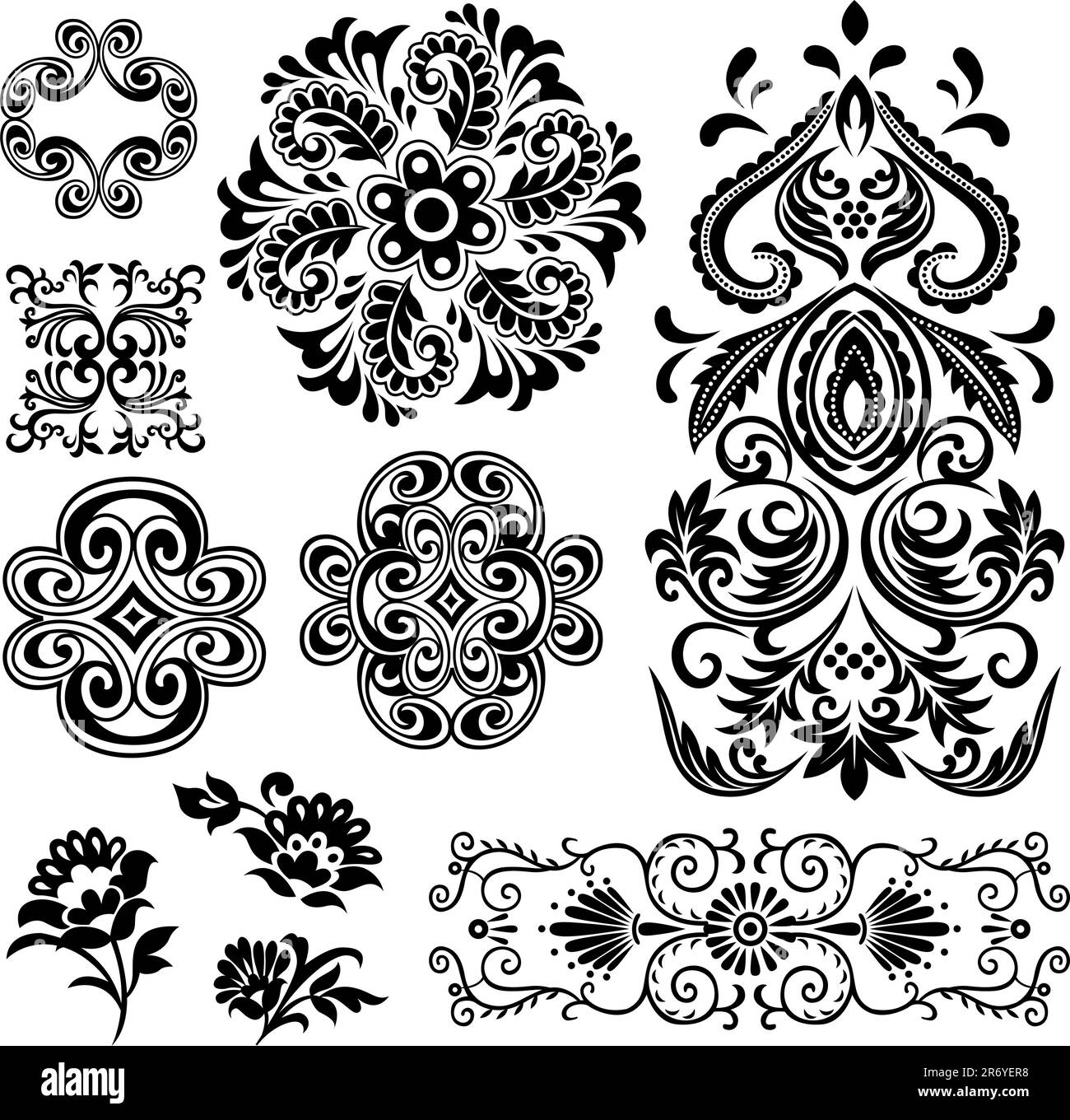 paisley drawing element Stock Vector Image & Art - Alamy