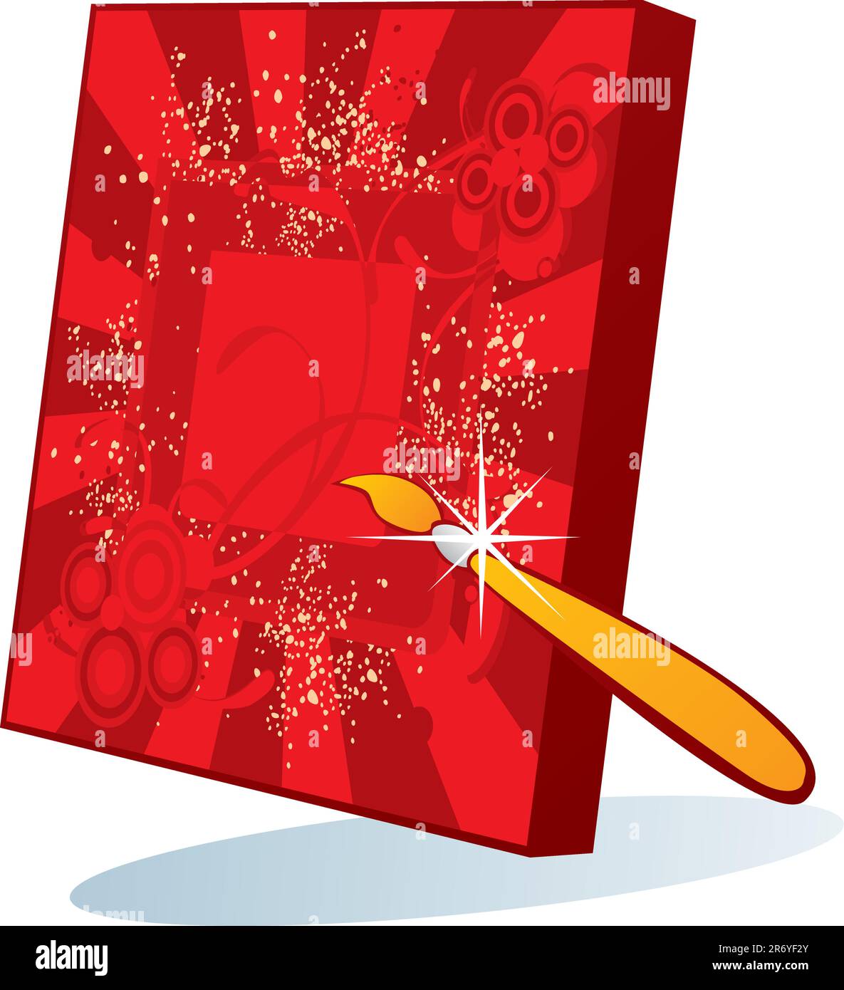 fully editable vector illustration of isolated colored print Stock ...