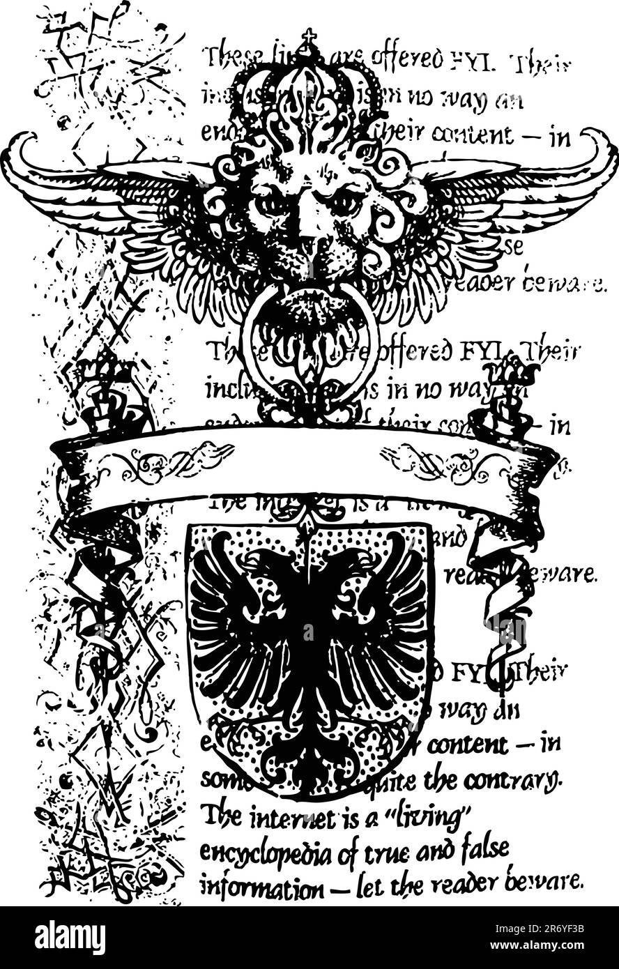 Royal insignia medallion Stock Vector Images - Alamy