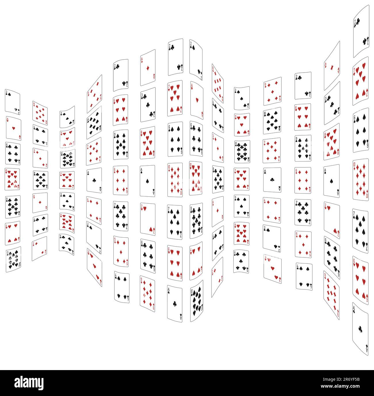 Abstraction from playing cards on a white background. Vector Stock ...