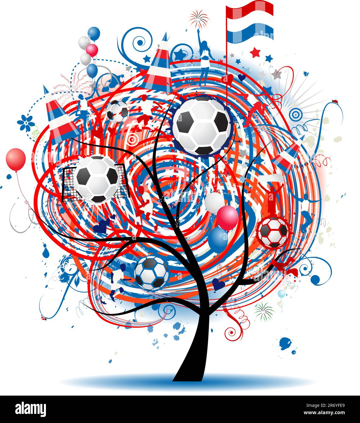 Football tree design Stock Vector Image & Art - Alamy