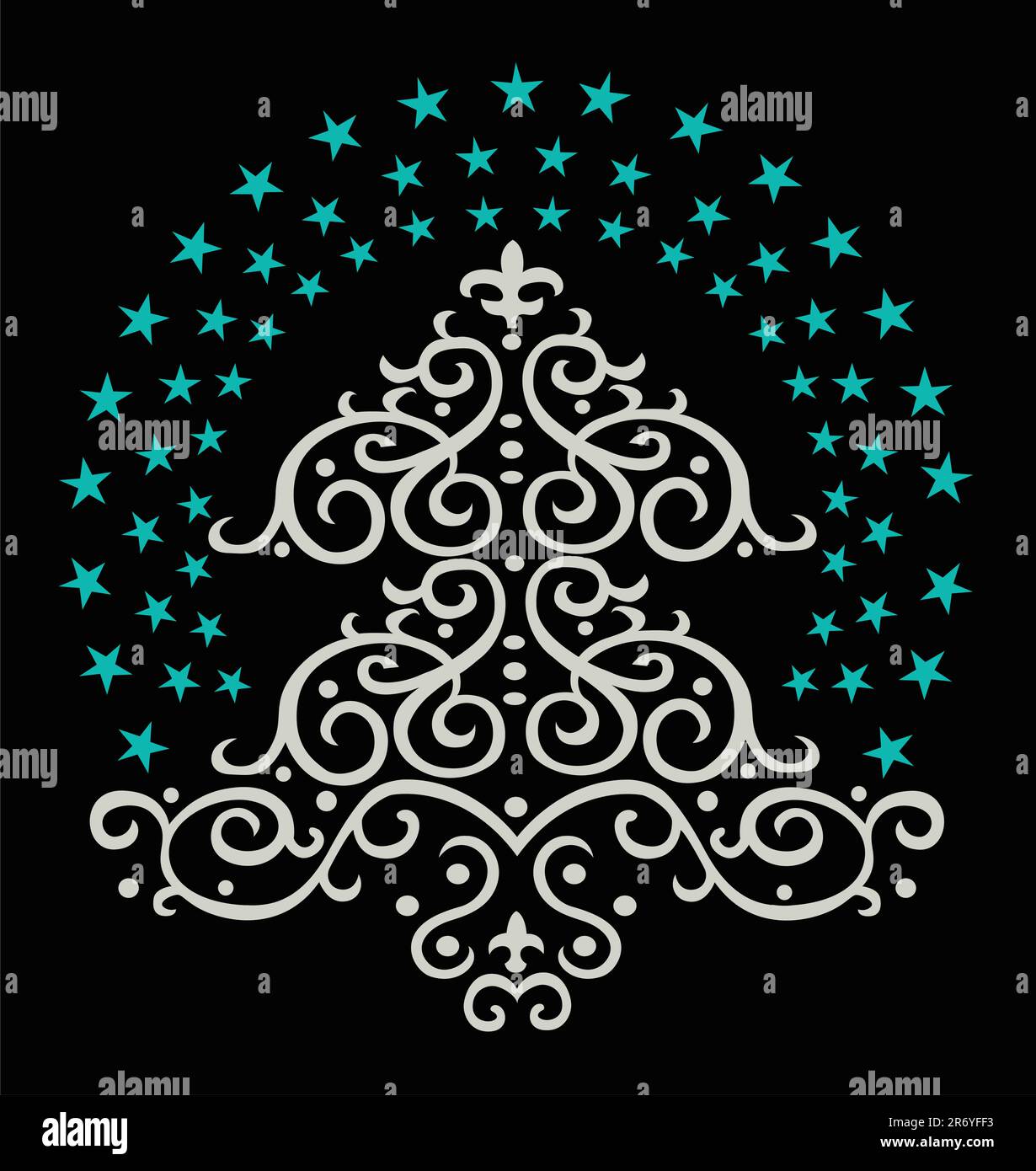 christmas tree graphic Stock Vector Image & Art - Alamy