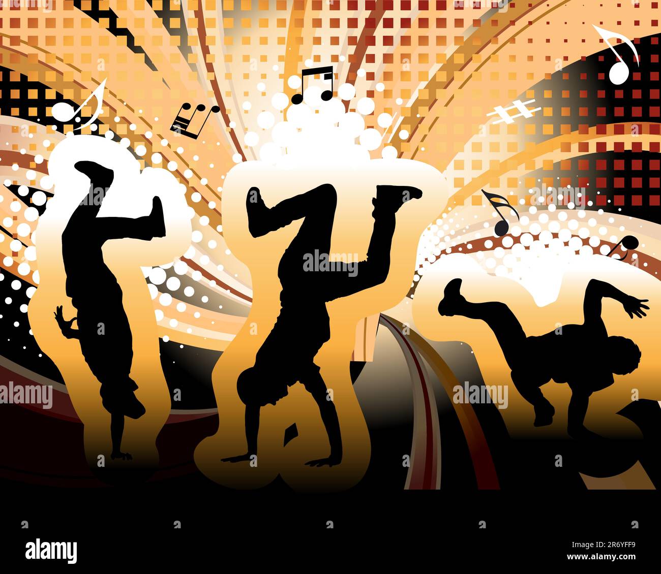 Disco dancer. Vector illustration for design use Stock Vector Image ...
