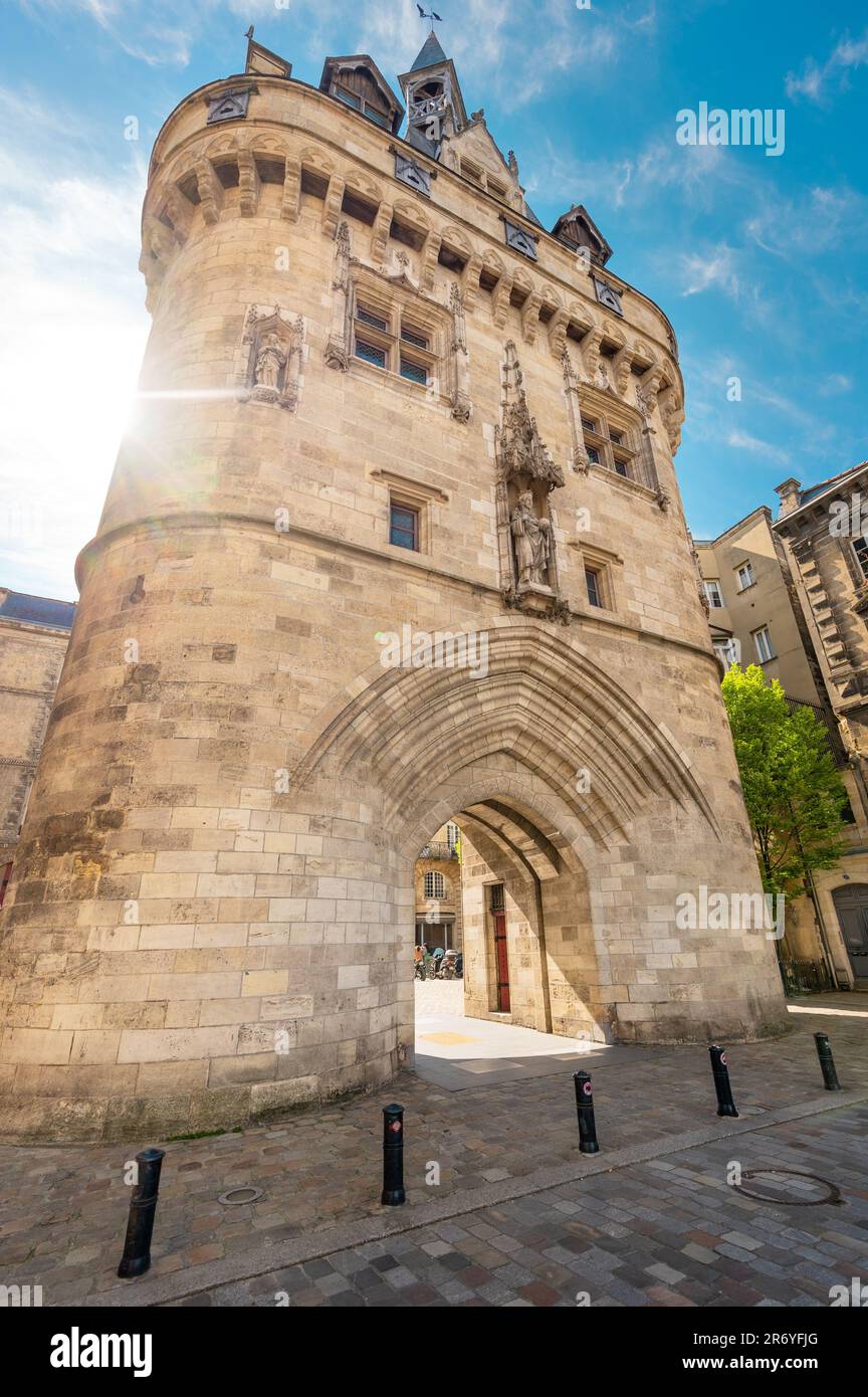 The door or gate Porte Cailhau is beautiful gothic architecture from ...