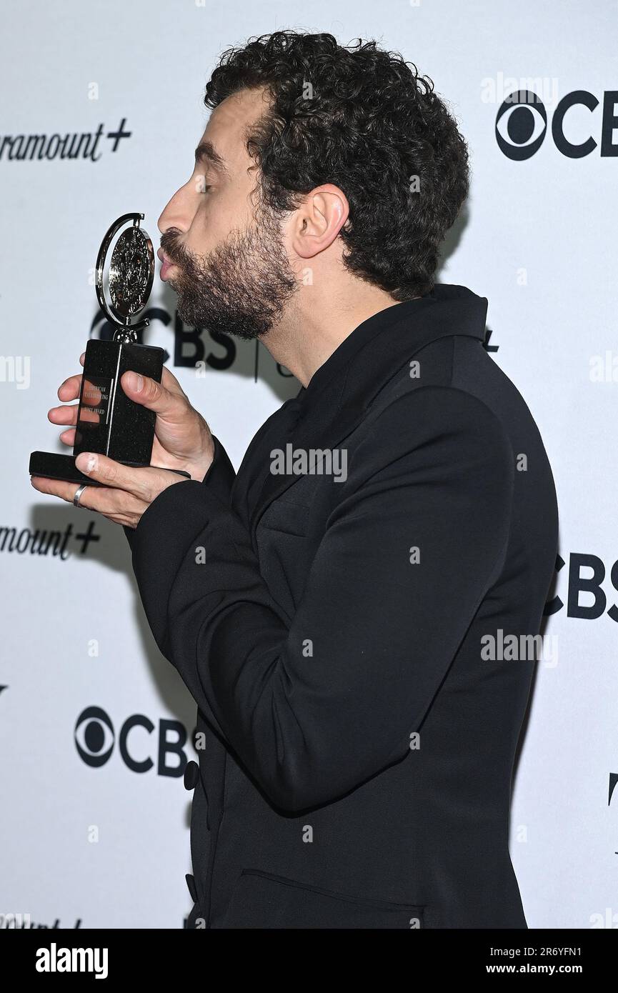 New York, USA. 11th June, 2023. Brandon Uranowitz, winner of the Best ...