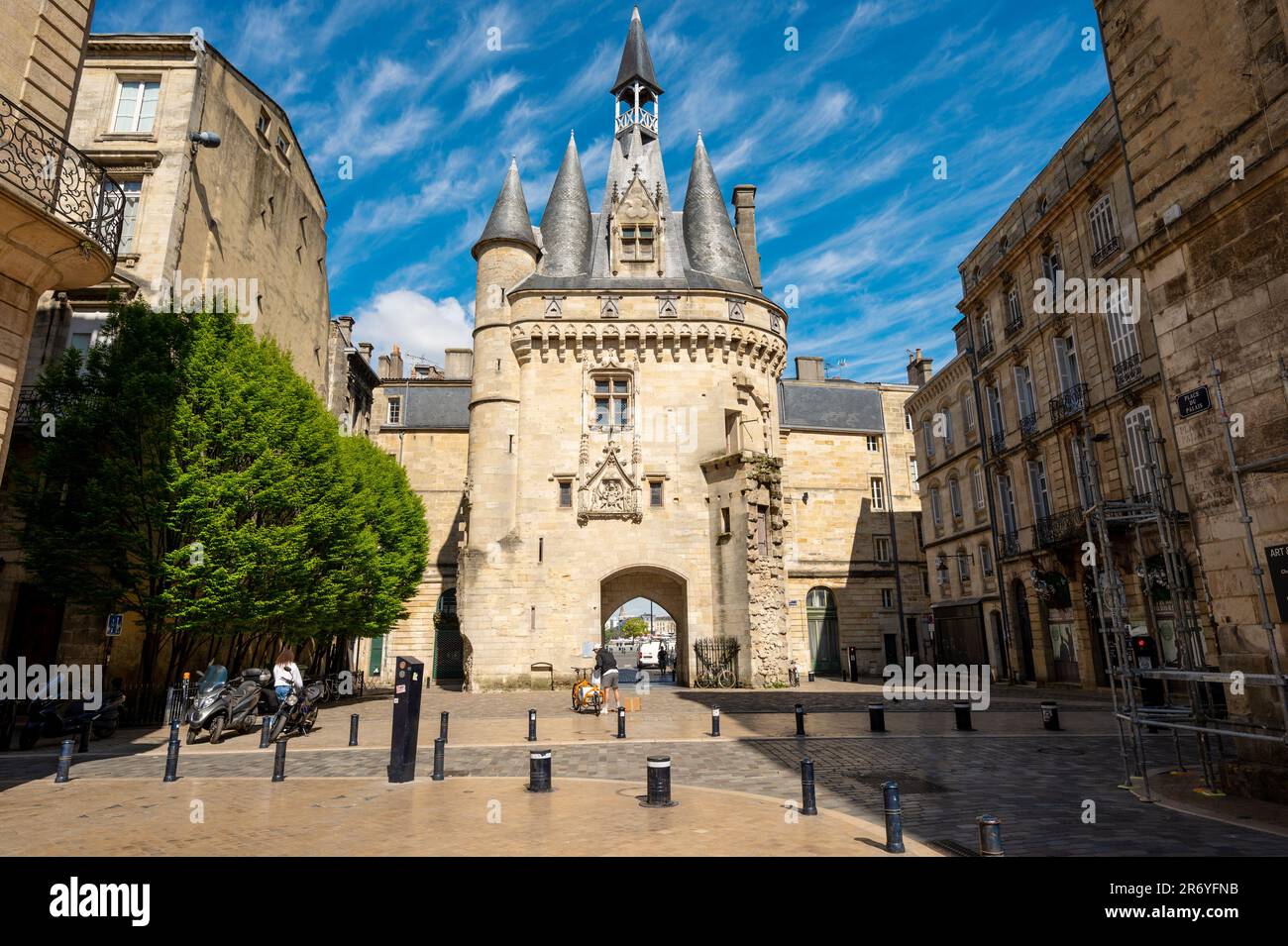 The door or gate Porte Cailhau is beautiful gothic architecture from ...