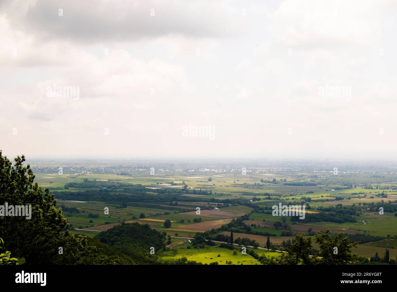 Alazani valley landscape and view in Kakheti, Georgia Stock Photo - Alamy