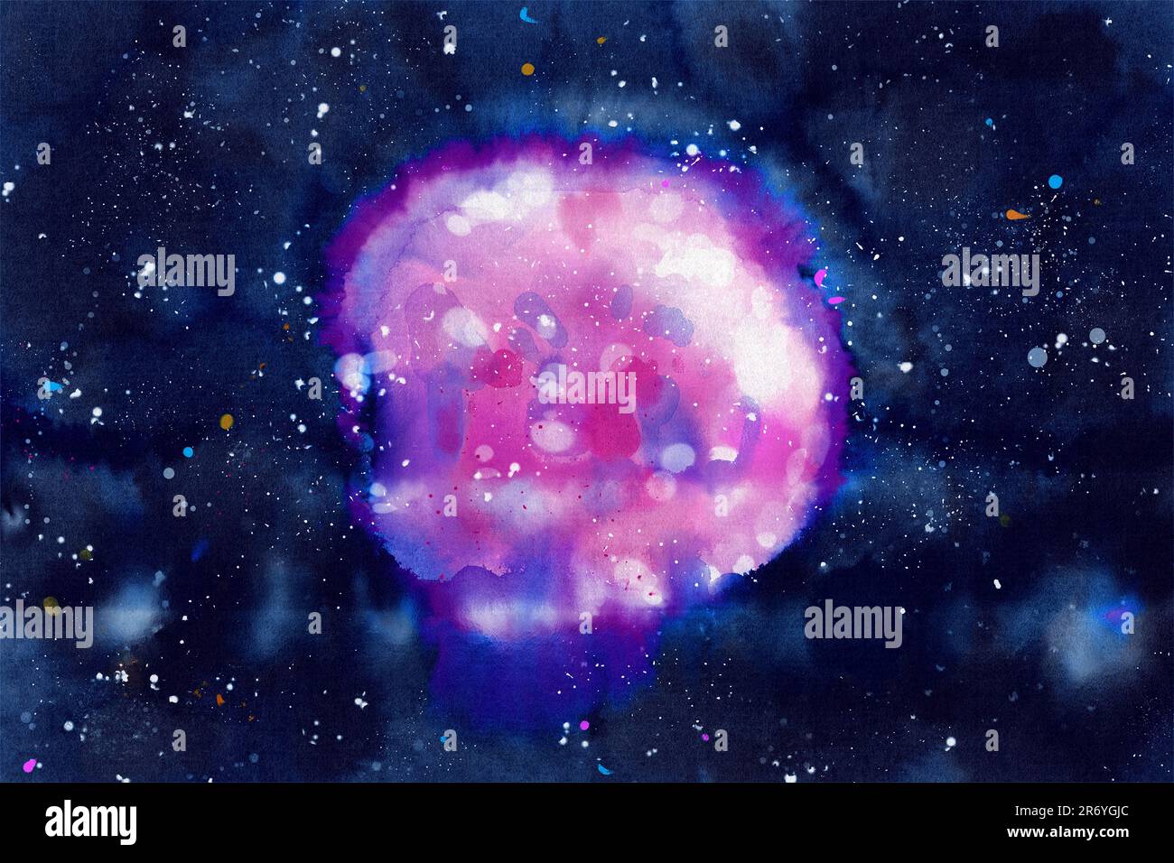 Celestial Watercolor: Exploring Space and Galaxies, watercolor space ...