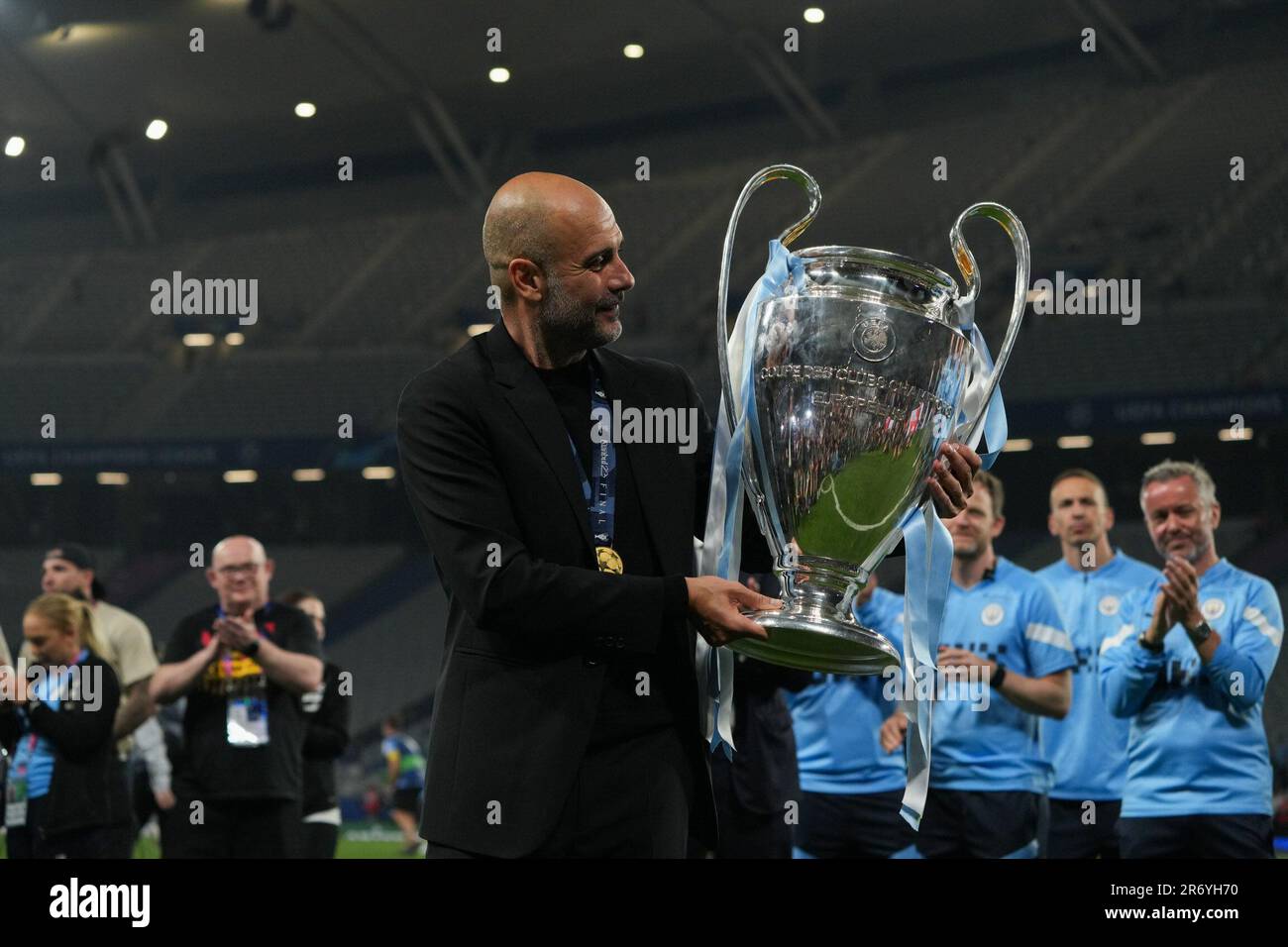 Pep guardiola trophy hi-res stock photography and images - Alamy
