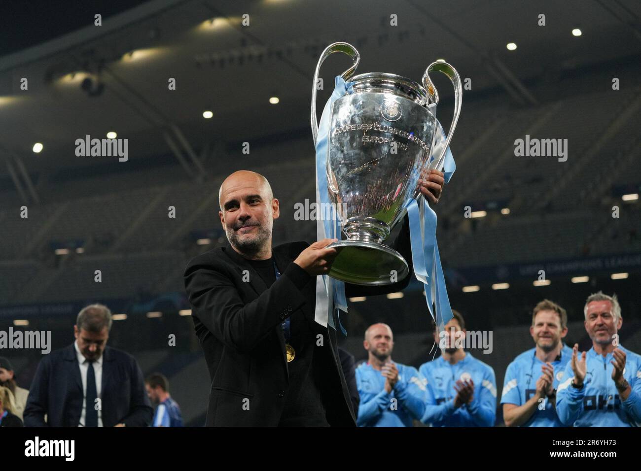 Pep guardiola trophy hi-res stock photography and images - Alamy