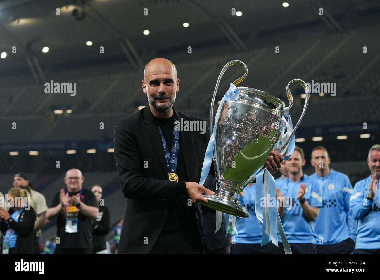 Istanbul, Turkey. 10th June, 2023. Pep Guardiola coach of Manchester ...