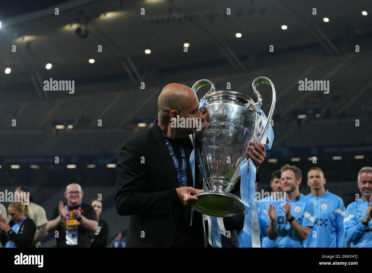 Pep guardiola trophy hi-res stock photography and images - Alamy