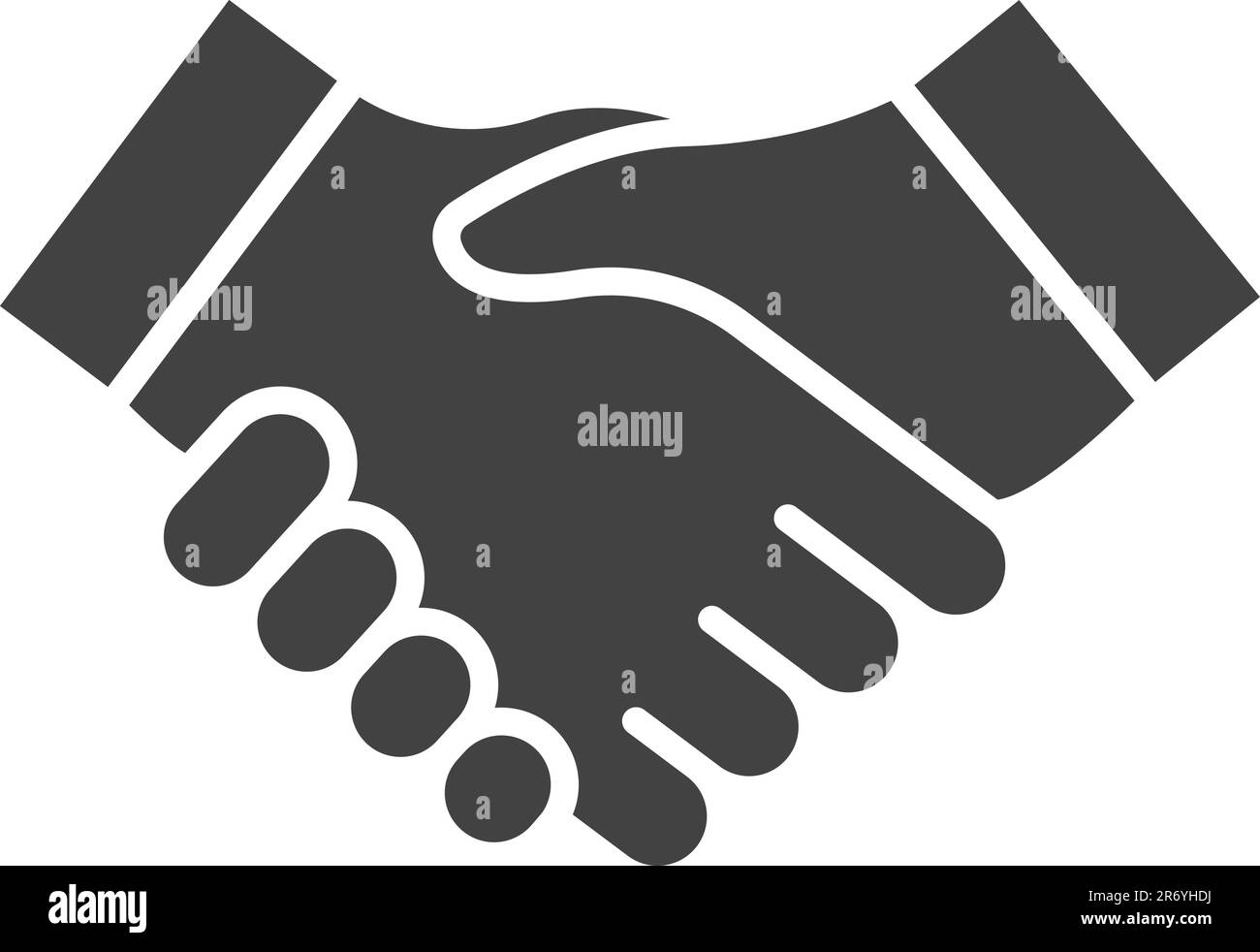 Handshake illustration Black and White Stock Photos & Images - Alamy