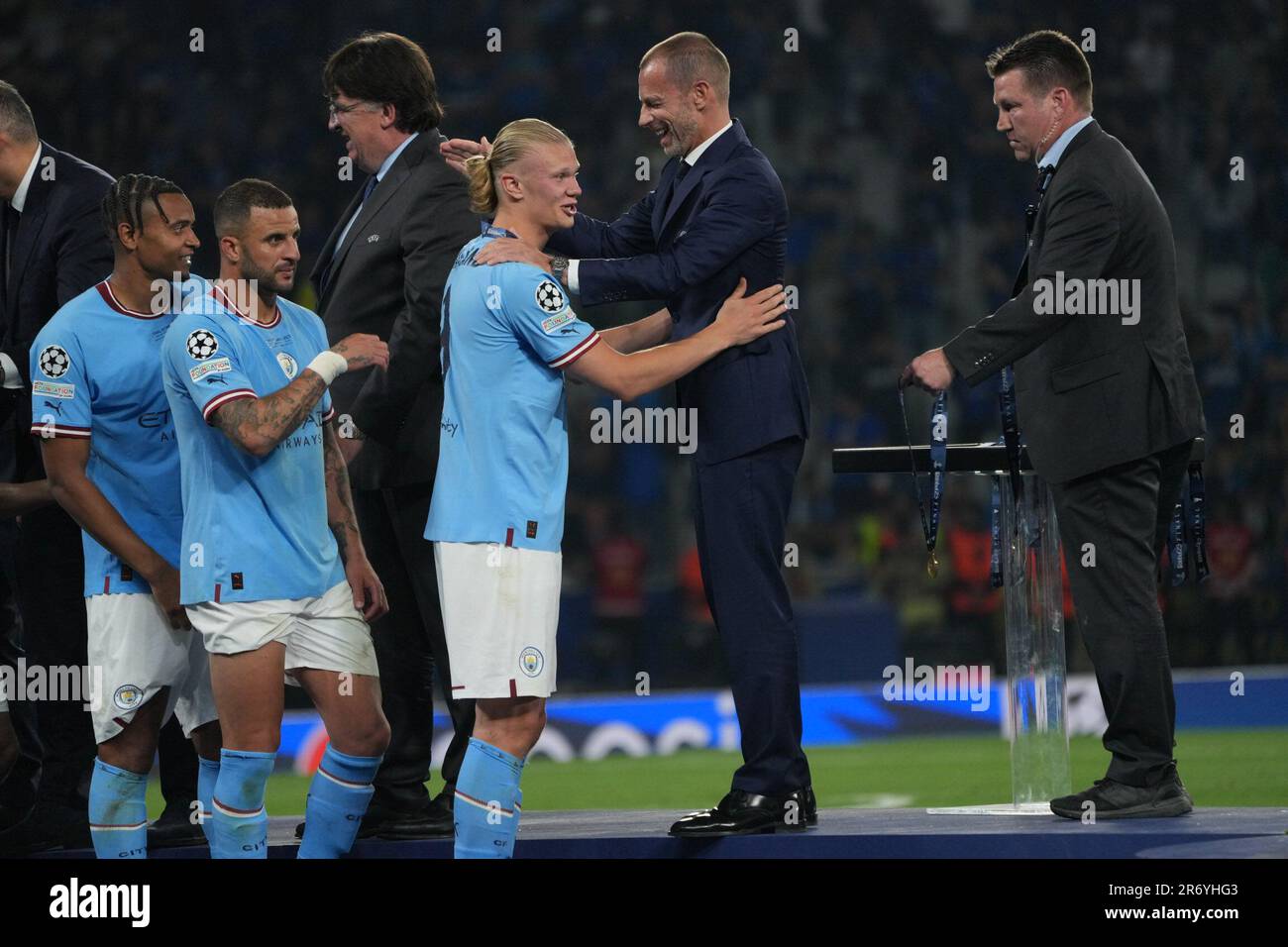 Olympic soccer medal ceremony hi-res stock photography and images - Alamy