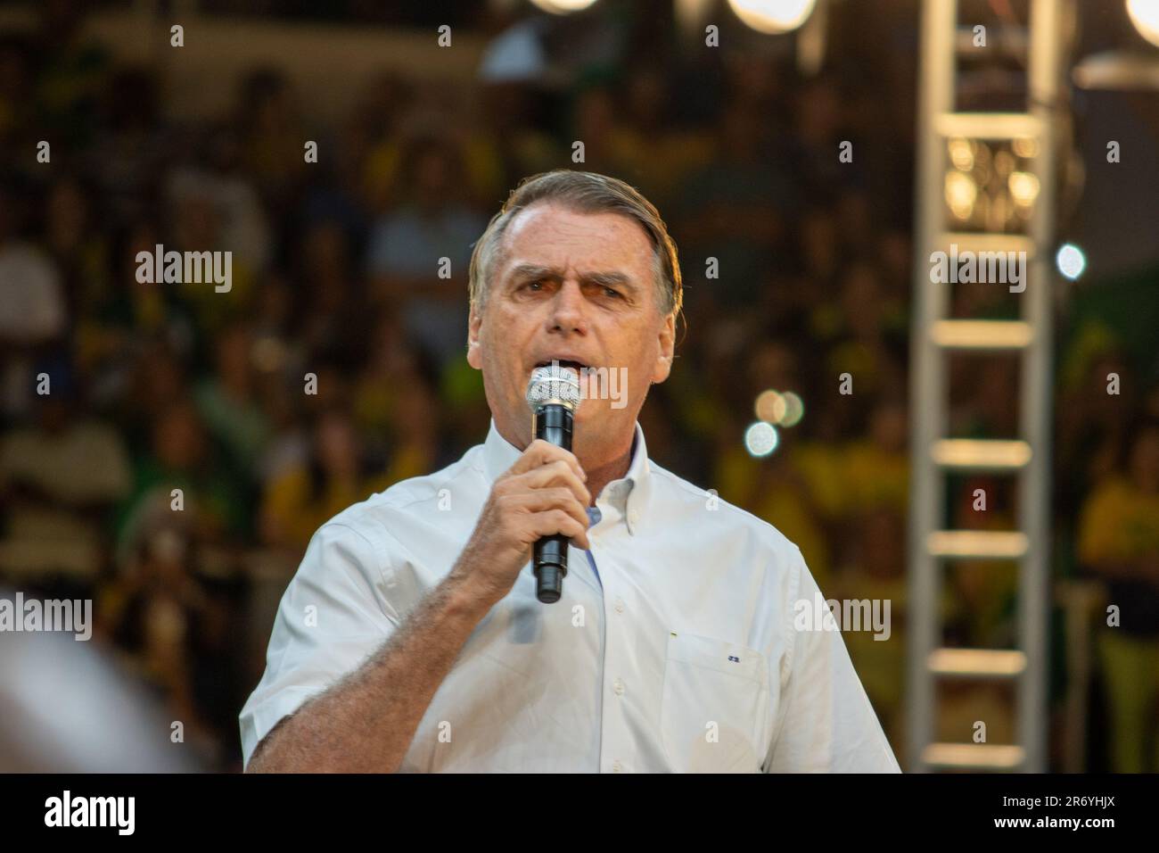 The Brazilian president Jair Bolsonaro officially launched his re ...