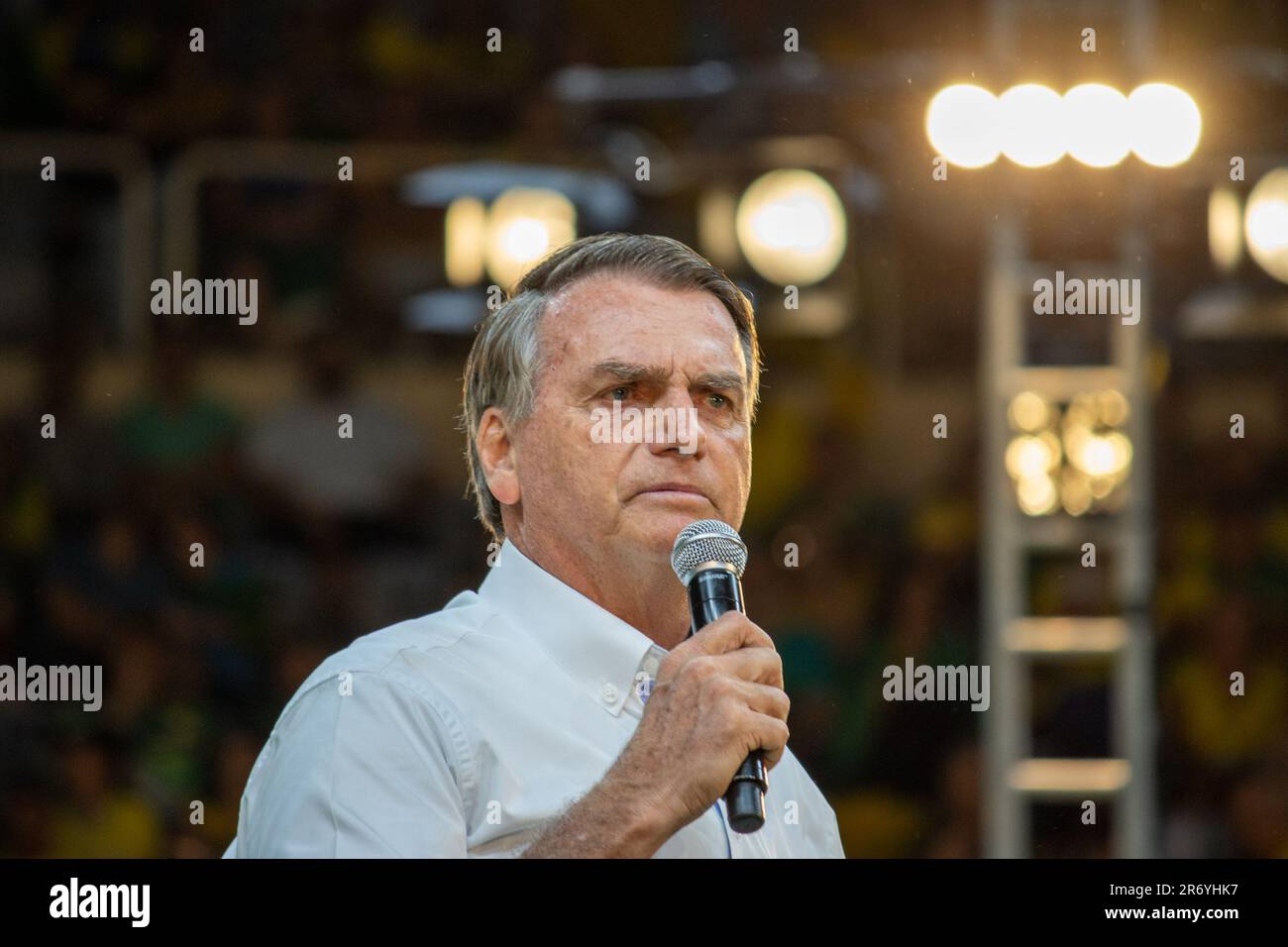 The Brazilian president Jair Bolsonaro officially launched his re ...