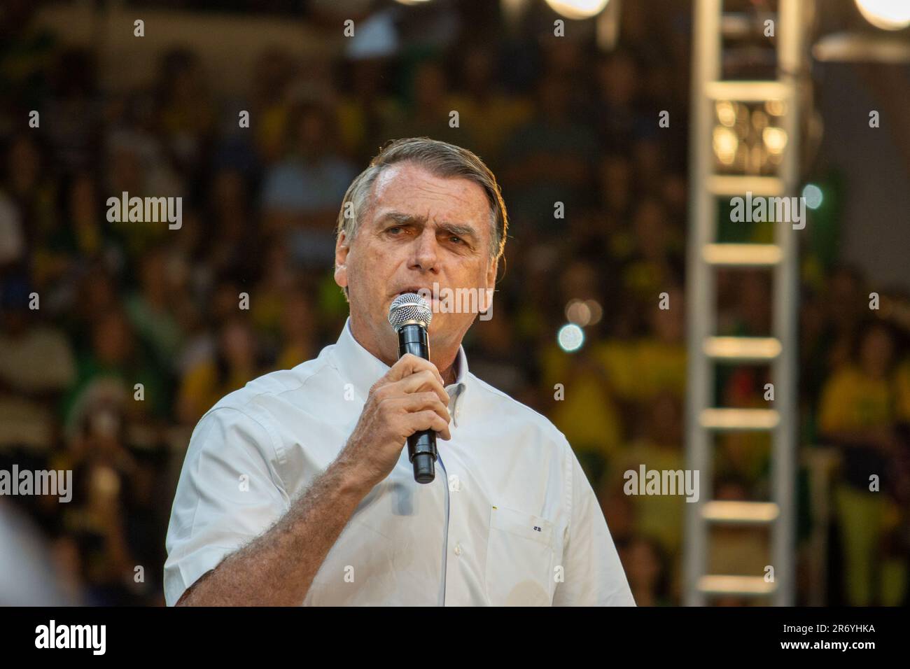 The Brazilian president Jair Bolsonaro officially launched his re ...