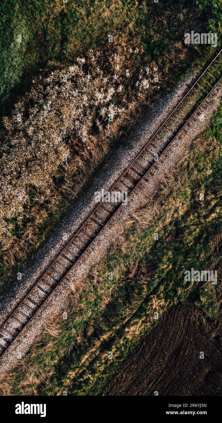 Running track aerial hi-res stock photography and images - Alamy