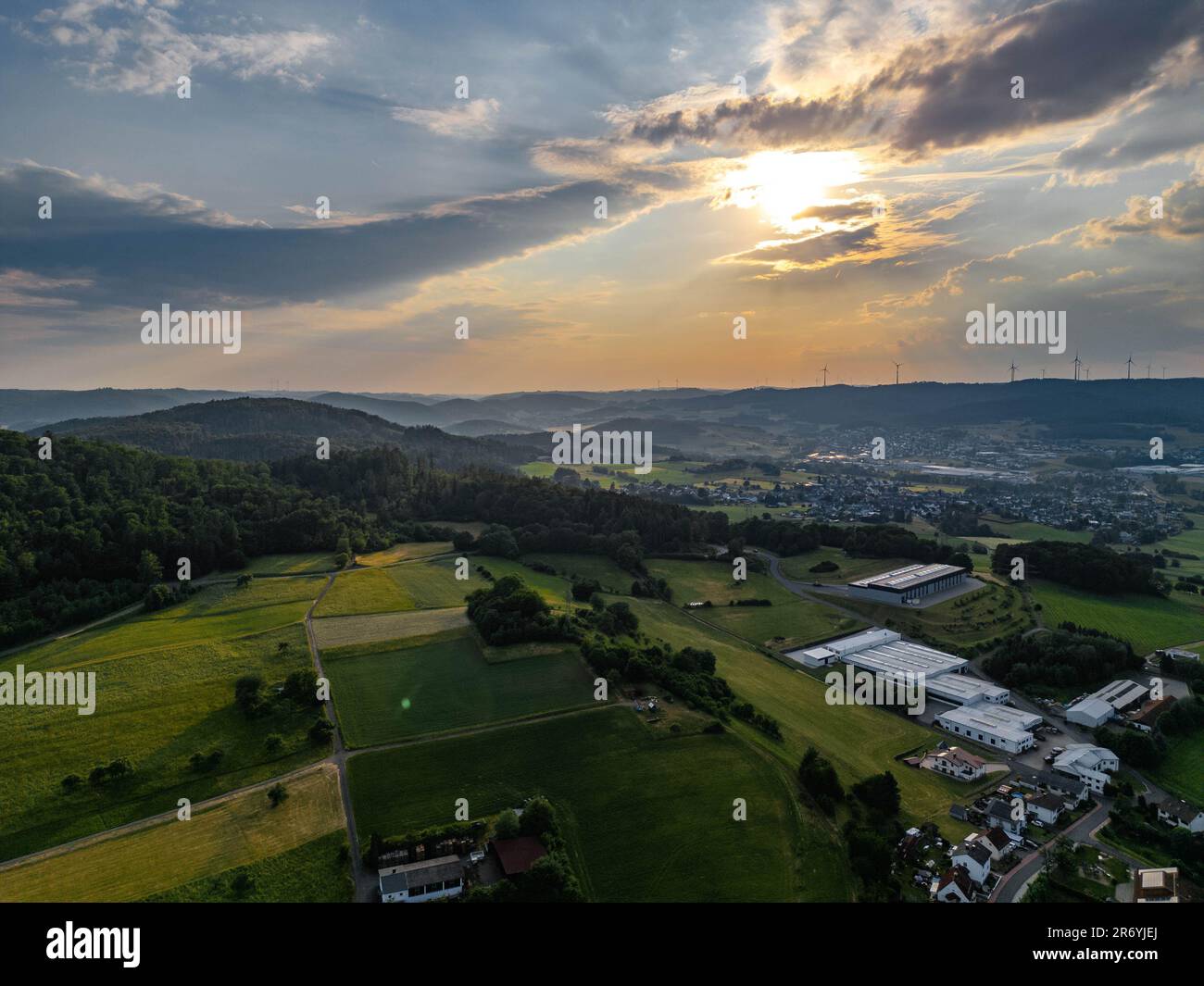 Aerial view verdant grassy hi-res stock photography and images - Alamy