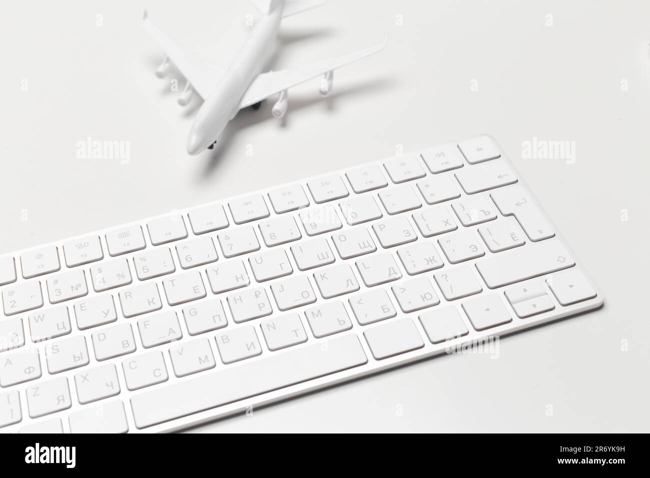 Aircraft and laptop keyboard Stock Photo - Alamy