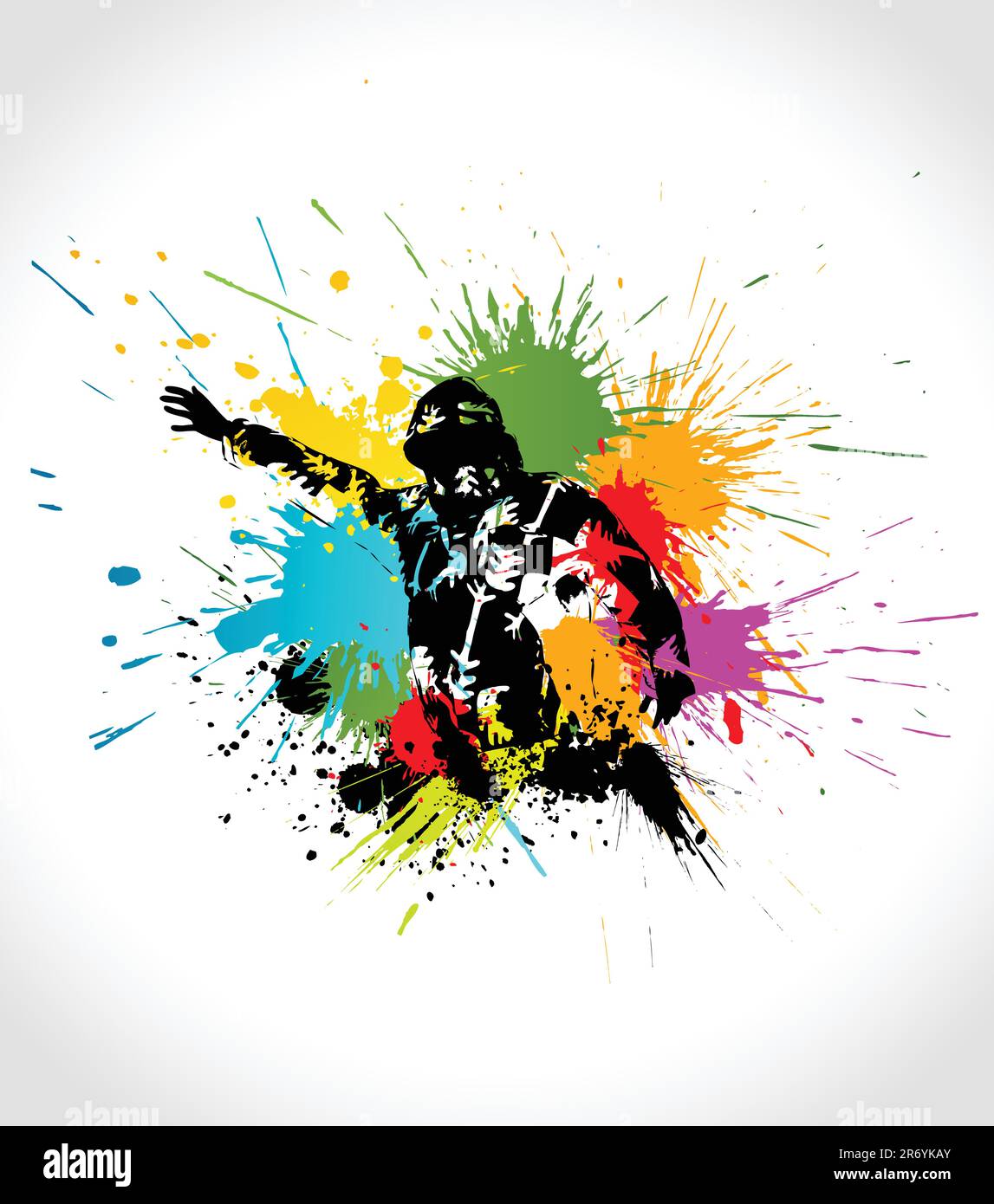 Extreme skier Stock Vector Images - Alamy