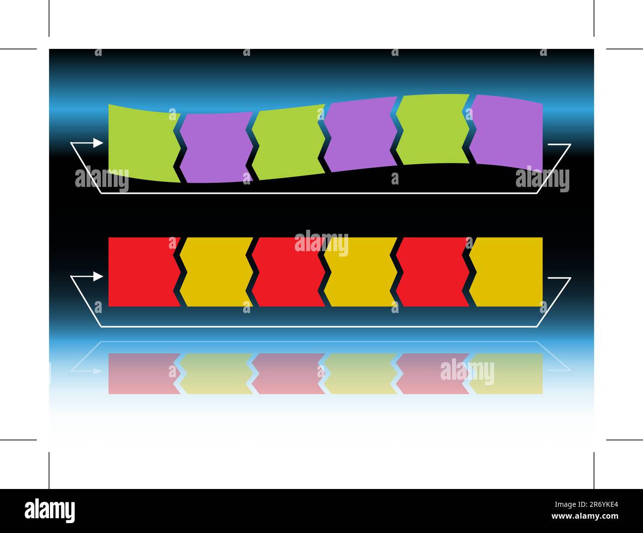 An image of a Chevron Chart Stock Vector Image & Art - Alamy