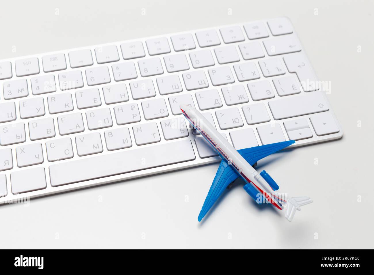 Aircraft and laptop keyboard Stock Photo - Alamy