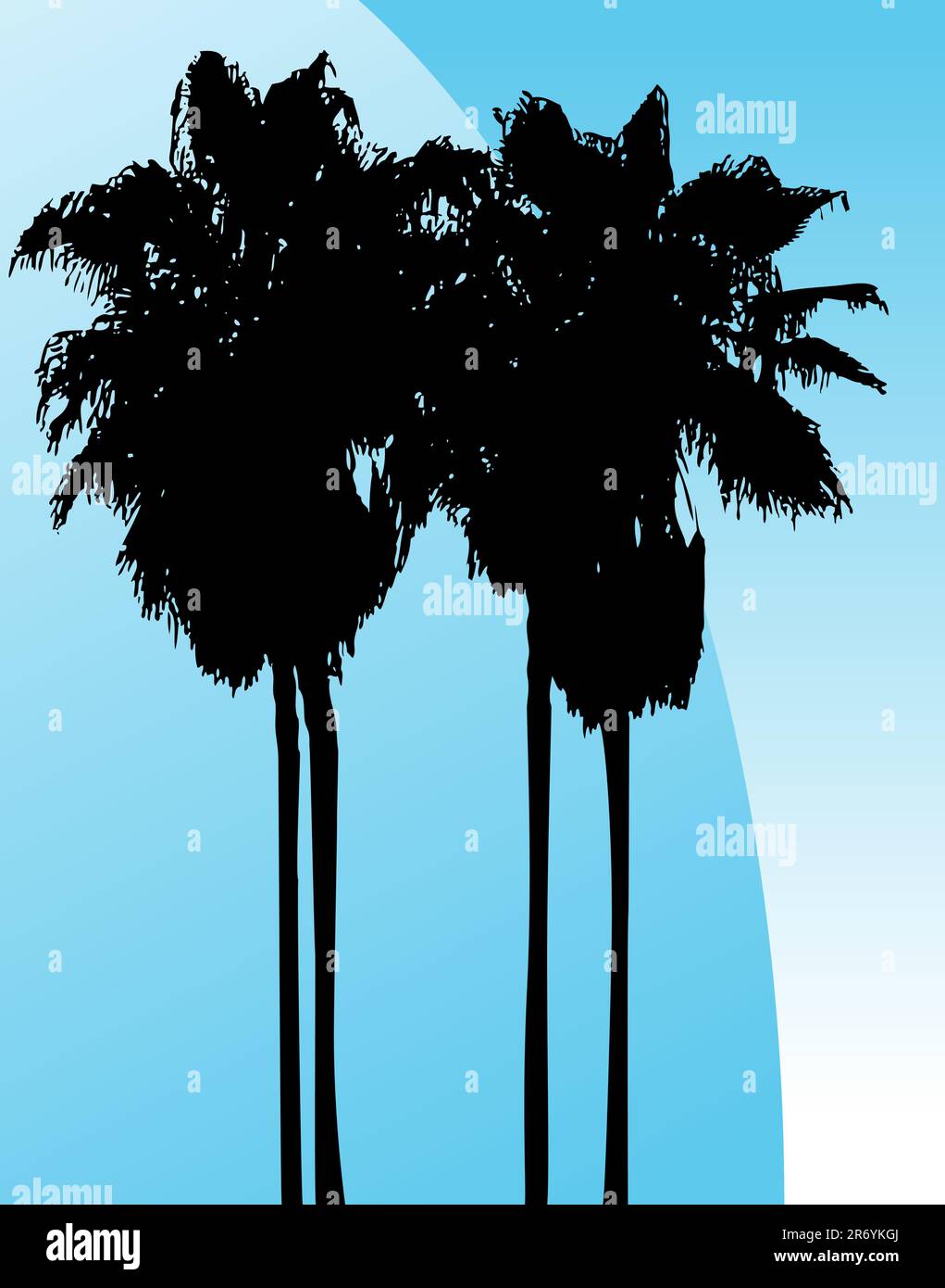 An image of twin palm trees Stock Vector Image & Art - Alamy