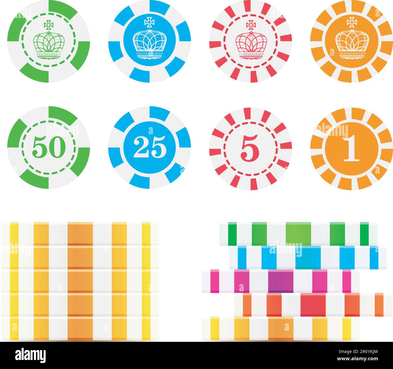 Casino gaming chips Stock Vector Images - Alamy
