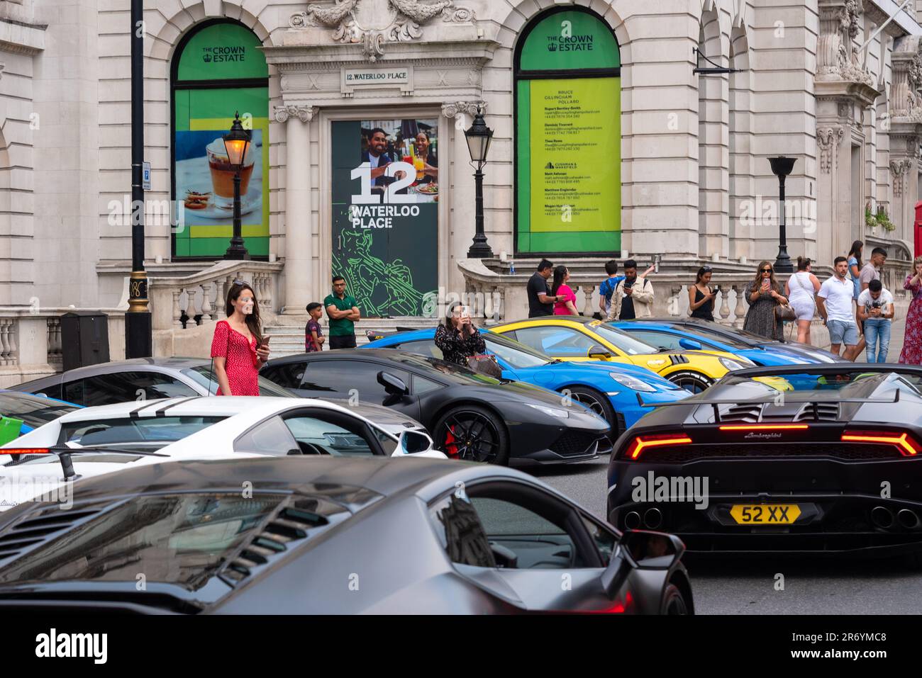 Car enthusiasts in their supercars visiting Westminster before heading ...