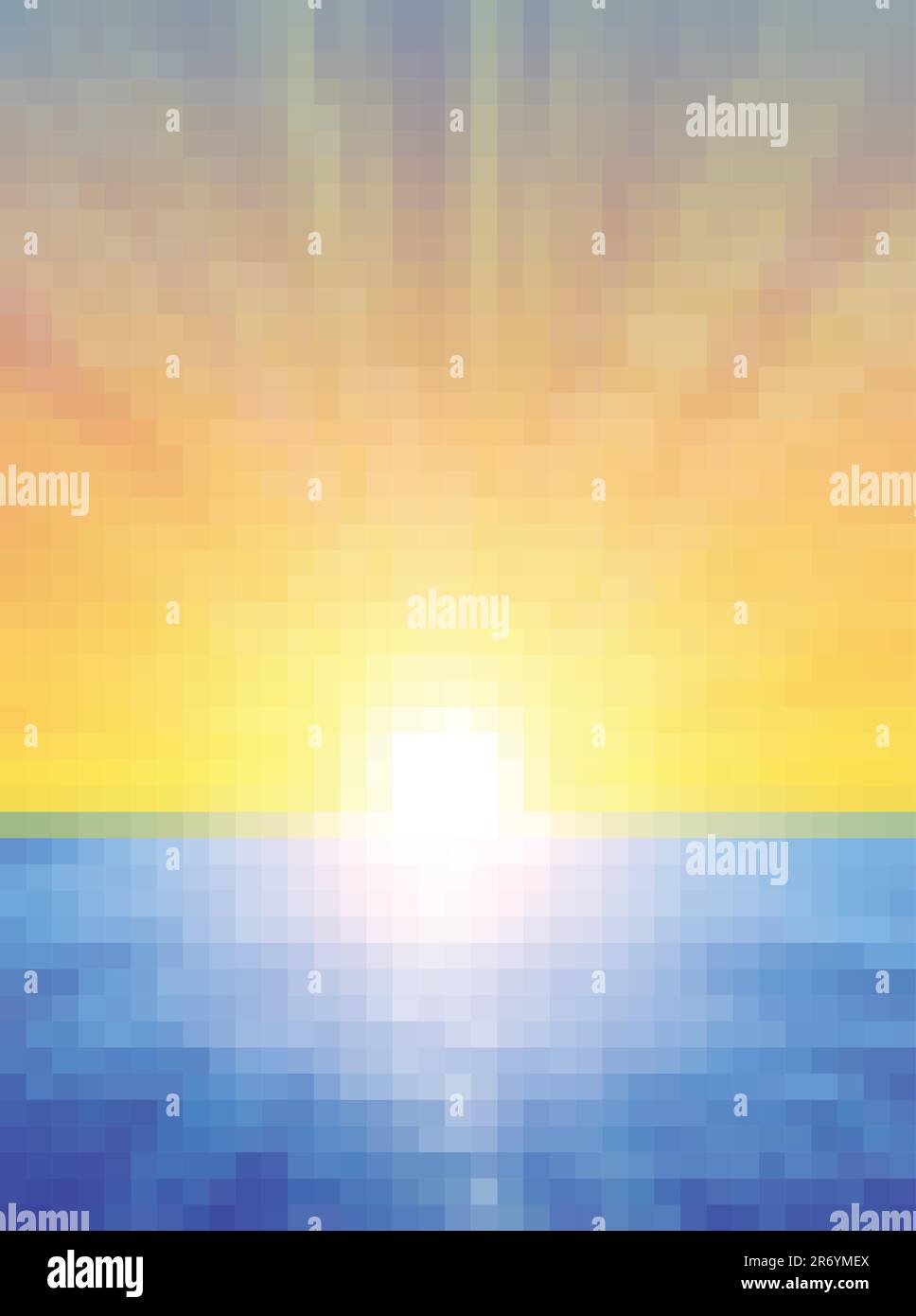 Sunset sea dark blue Stock Vector Images - Alamy