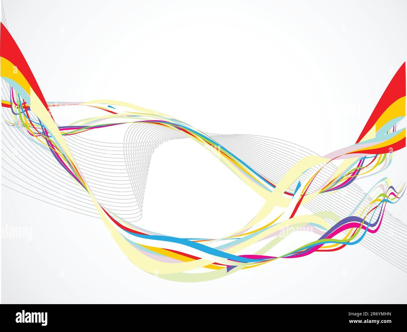 abstract colorful rainbow waves background vector illustration Stock ...