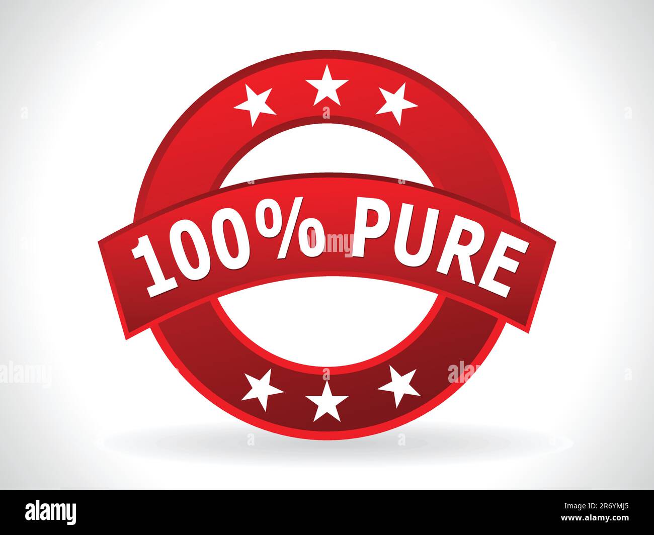 abstract red shape with purity text vector illustration Stock Vector ...