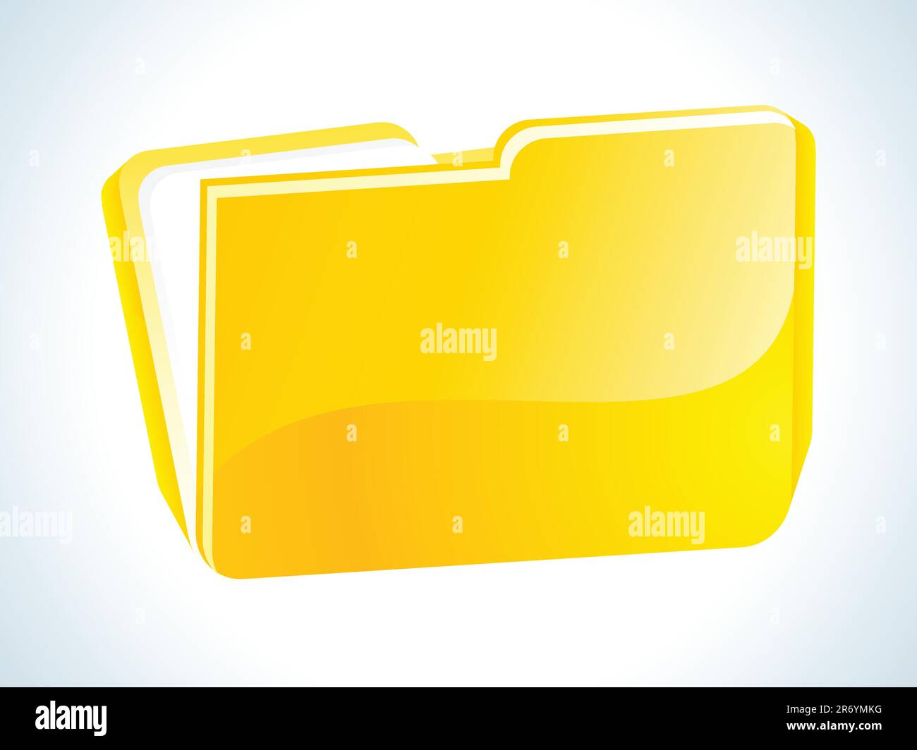 abstract glossy web yellow folder icon vector illustration Stock Vector Image & Art - Alamy