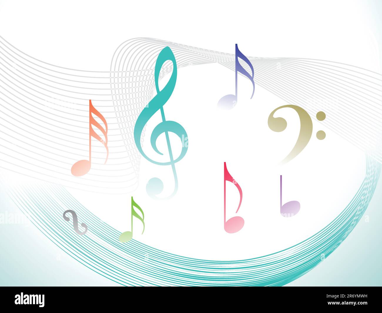 abstract colorful music words vector illustration Stock Vector Image ...