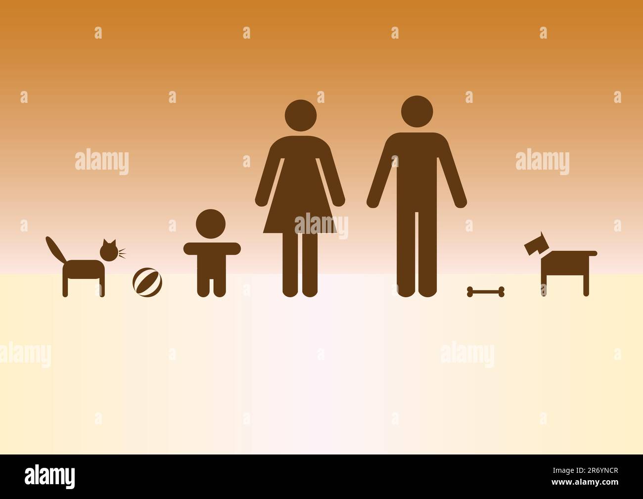 Family in the basic - vector illustration Stock Vector Image & Art - Alamy