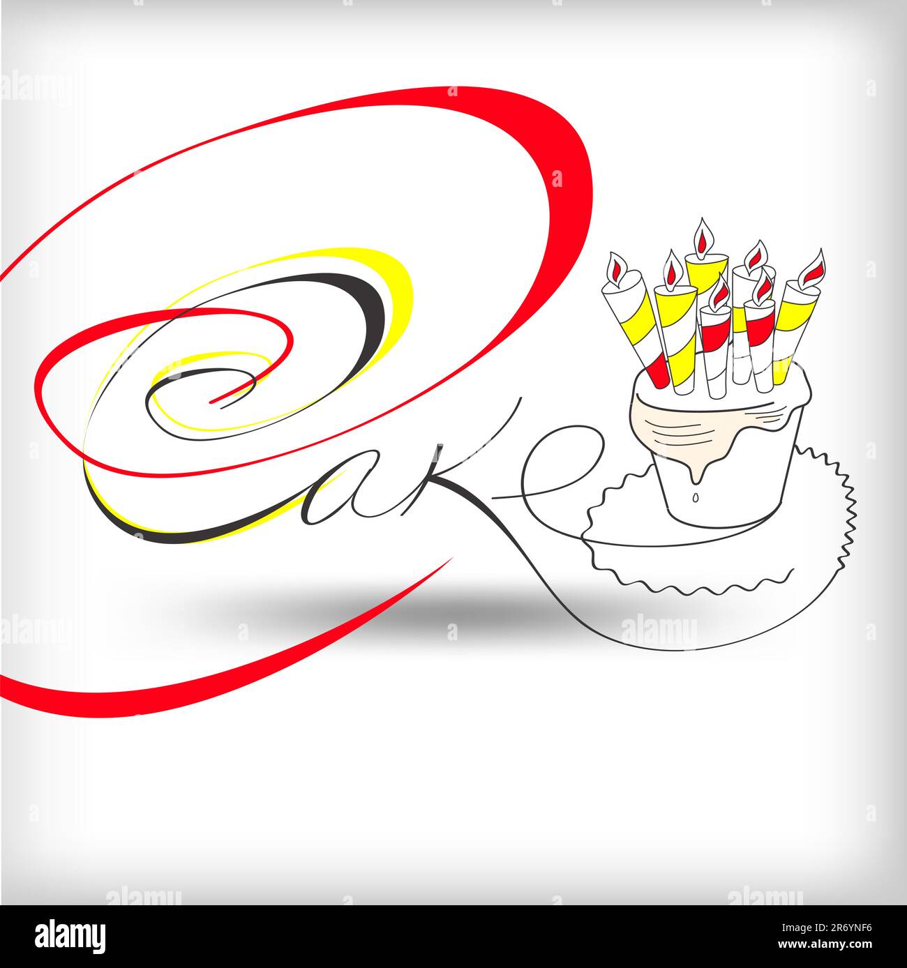 Cake inscription Stock Vector Images - Alamy