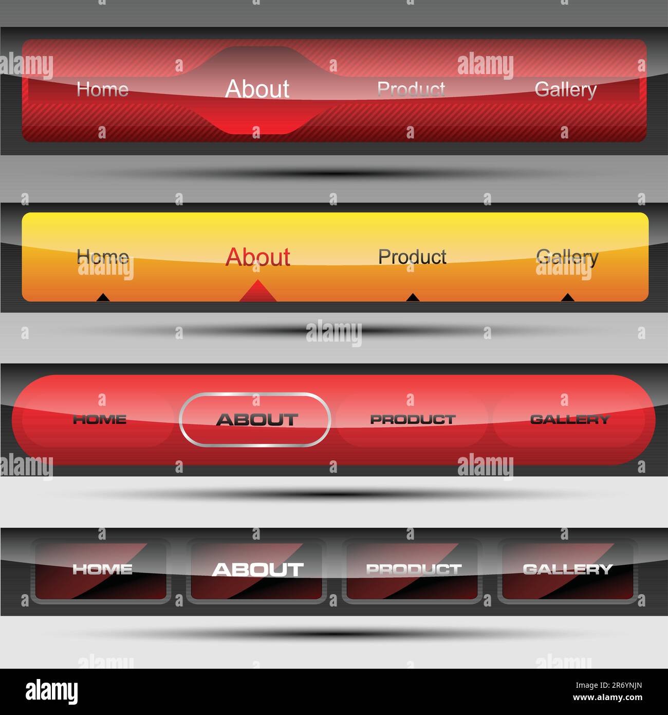 Editable website vector buttons Stock Vector Image & Art - Alamy