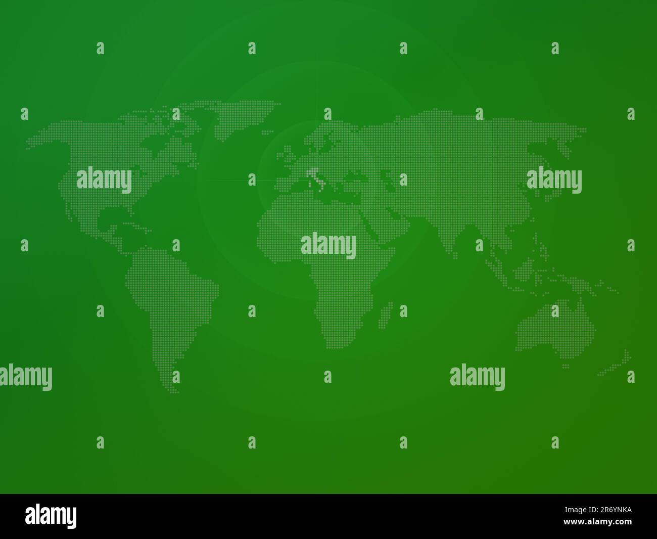Dotted halftone world map with the country of Italy highlighted. Modern ...