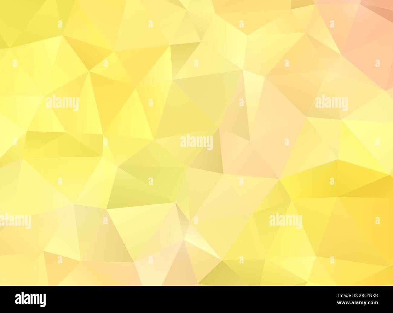 Colorful, vibrant and bright yellow and peach polygon vector pattern ...